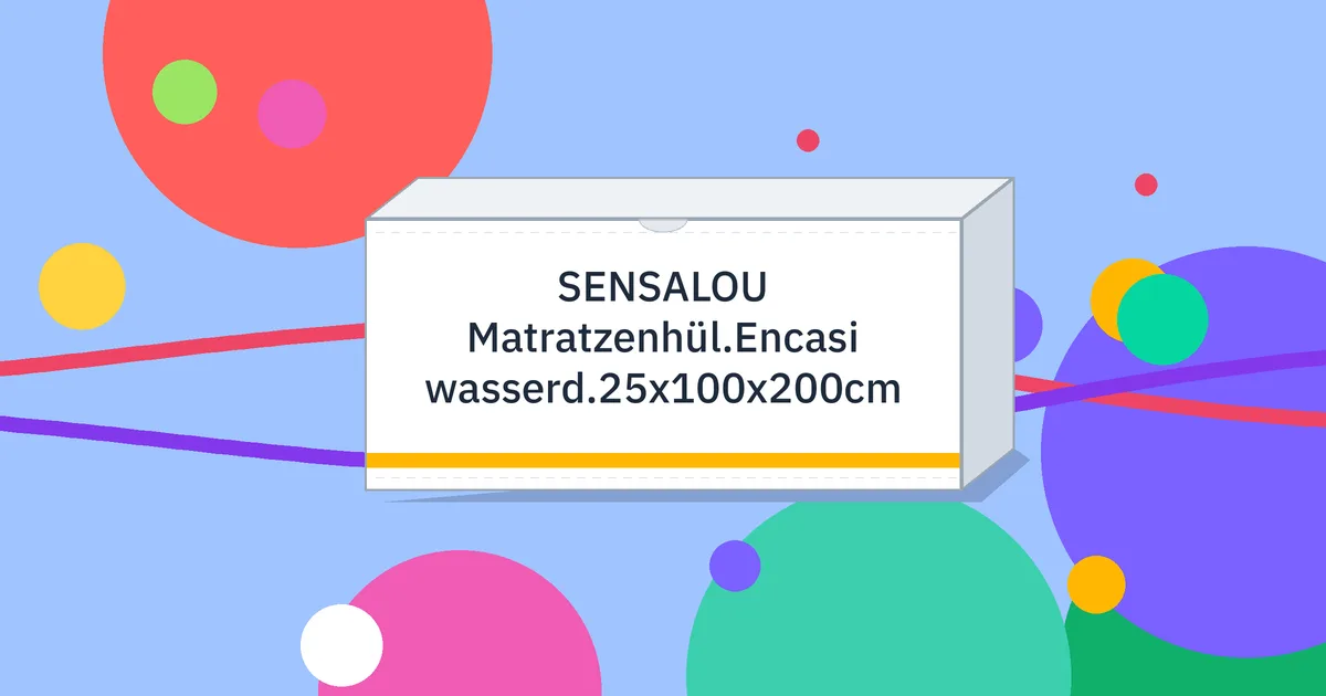Symbolbild: Packung mit der Aufschrift SENSALOU Matratzenhül.Encasi wasserd.25x100x200cm (PZN 18302575) – Verfügbarkeit und Bezug in Apotheken in Frankfurt am Main