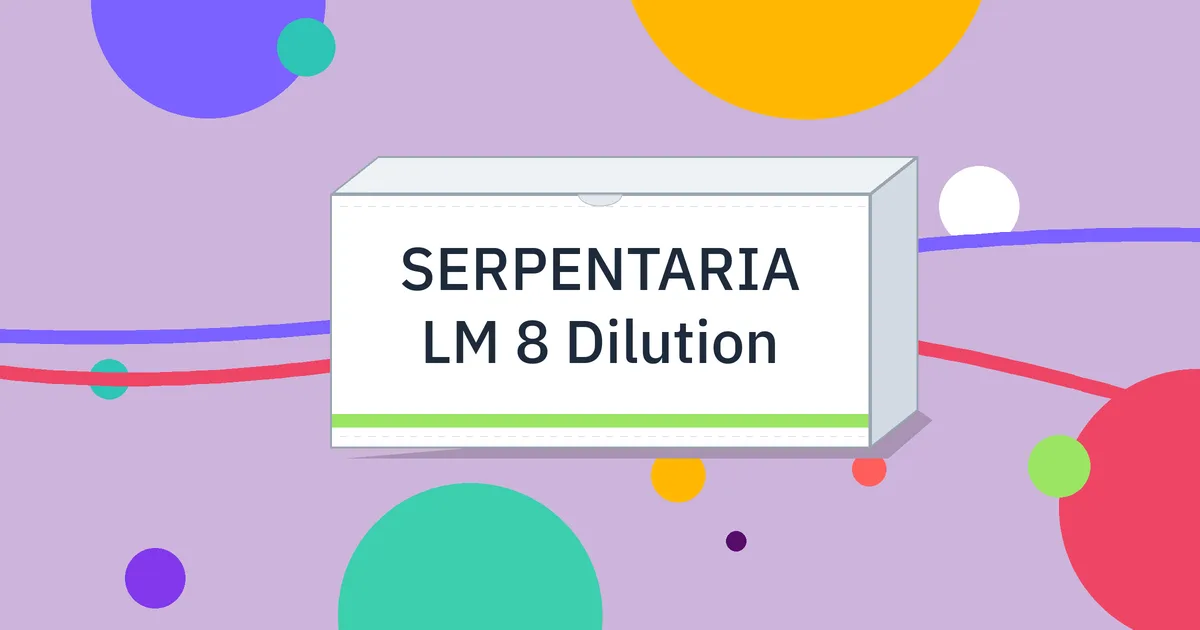 Symbolbild: Packung mit der Aufschrift SERPENTARIA LM 8 Dilution (PZN 13676093) – Verfügbarkeit und Bezug in Apotheken in Frankfurt am Main