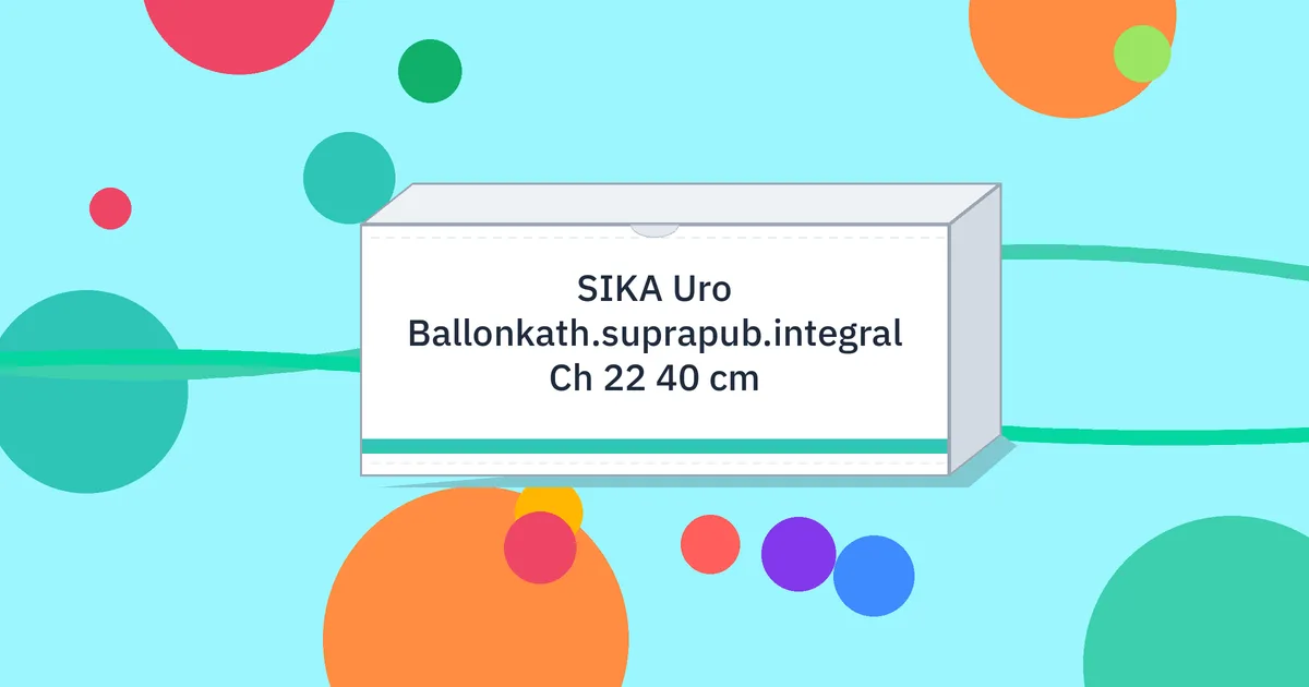 Symbolbild: Packung mit der Aufschrift SIKA Uro Ballonkath.suprapub.integral Ch 22 40 cm (PZN 03406435) – Verfügbarkeit und Bezug in Apotheken in Frankfurt am Main
