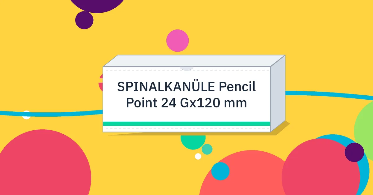 Symbolbild: Packung mit der Aufschrift SPINALKANÜLE Pencil Point 24 Gx120 mm (PZN 00995885) – Verfügbarkeit und Bezug in Apotheken in Frankfurt am Main