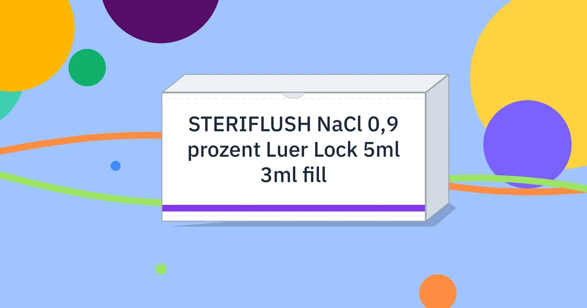 Symbolbild: Packung mit der Aufschrift STERIFLUSH NaCl 0,9 prozent Luer Lock 5ml 3ml fill (PZN 20616909) – Verfügbarkeit und Bezug in Apotheken in Frankfurt am Main