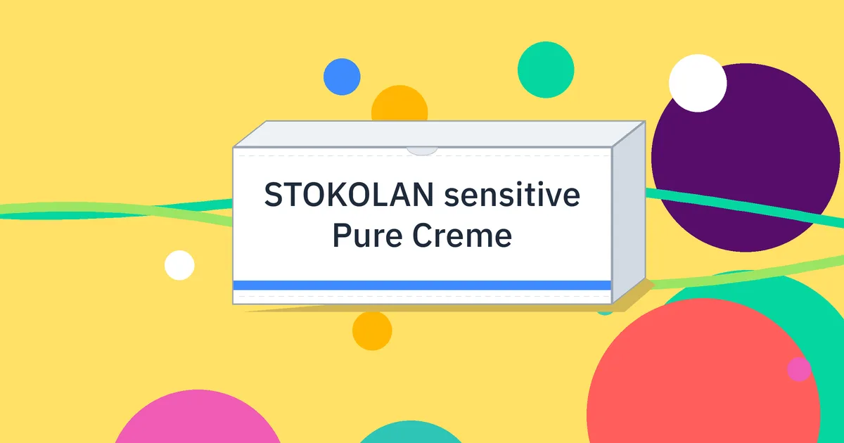 Symbolbild: Packung mit der Aufschrift STOKOLAN sensitive Pure Creme (PZN 11033385) – Verfügbarkeit und Bezug in Apotheken in Frankfurt am Main