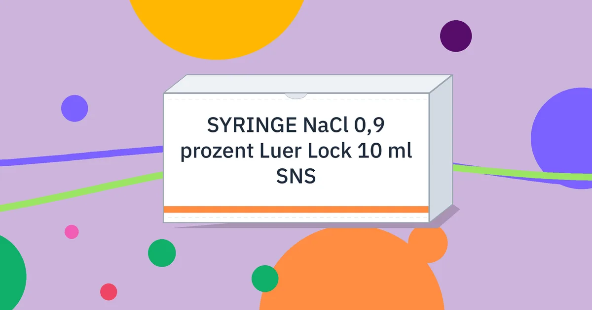 Symbolbild: Packung mit der Aufschrift SYRINGE NaCl 0,9 prozent Luer Lock 10 ml SNS (PZN 17984905) – Verfügbarkeit und Bezug in Apotheken in Frankfurt am Main