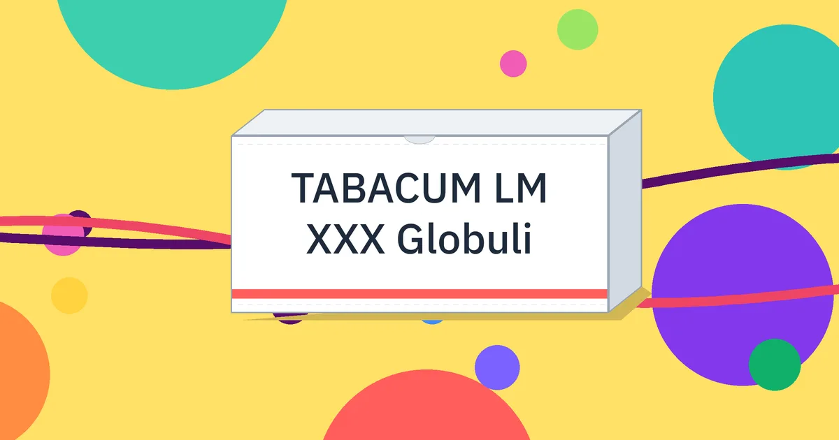 Symbolbild: Packung mit der Aufschrift TABACUM LM XXX Globuli (PZN 04509746) – Verfügbarkeit und Bezug in Apotheken in Frankfurt am Main