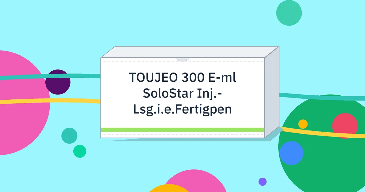 Symbolbild: Packung mit der Aufschrift TOUJEO 300 E-ml SoloStar Inj.-Lsg.i.e.Fertigpen (PZN 12501606) – Verfügbarkeit und Bezug in Apotheken in Frankfurt am Main