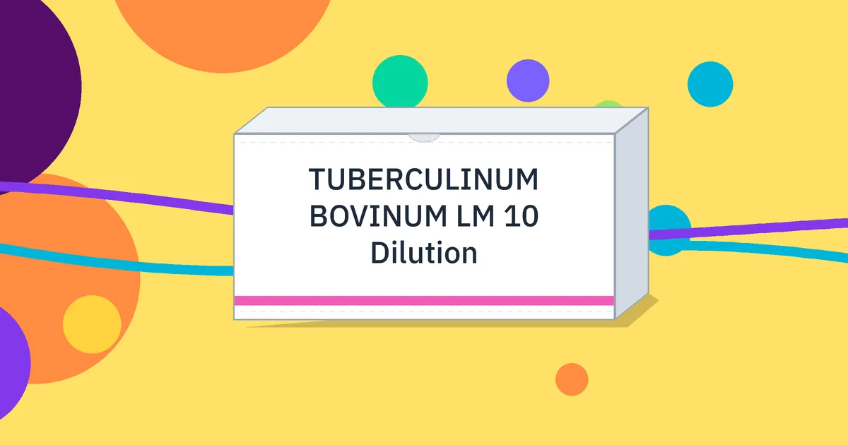 Symbolbild: Packung mit der Aufschrift TUBERCULINUM BOVINUM LM 10 Dilution (PZN 13253932) – Verfügbarkeit und Bezug in Apotheken in Frankfurt am Main