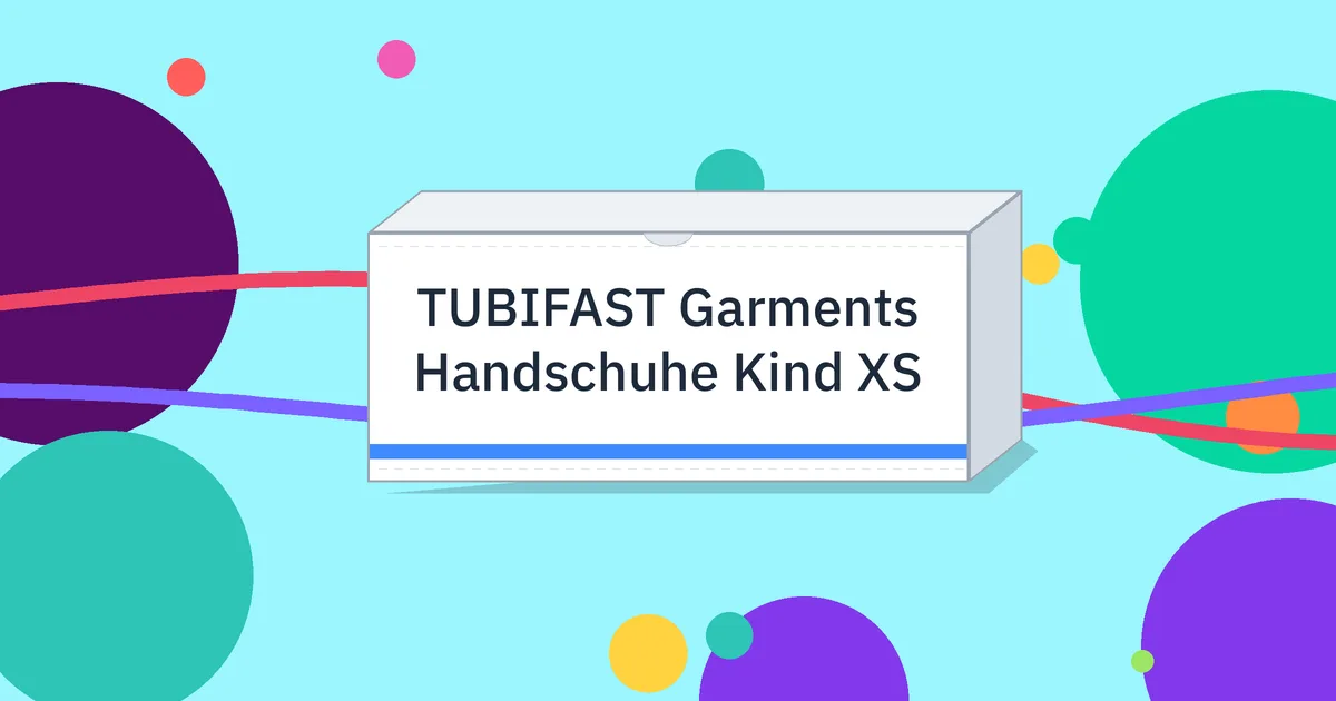 Symbolbild: Packung mit der Aufschrift TUBIFAST Garments Handschuhe Kind XS (PZN 14415041) – Verfügbarkeit und Bezug in Apotheken in Frankfurt am Main