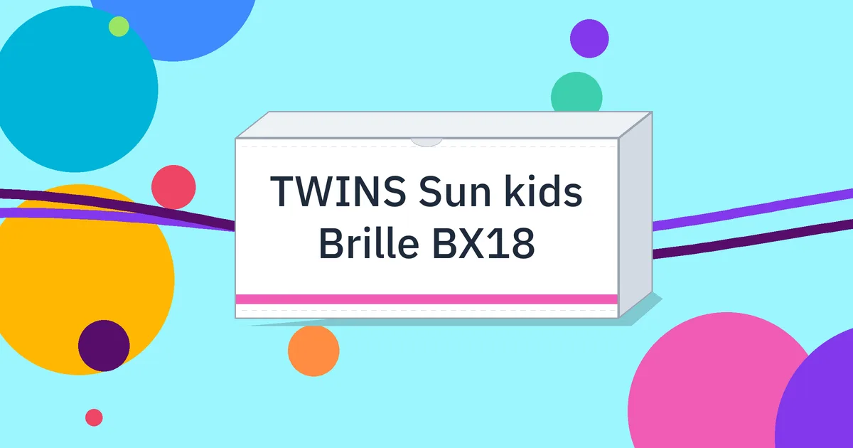 Symbolbild: Packung mit der Aufschrift TWINS Sun kids Brille BX18 (PZN 13344586) – Verfügbarkeit und Bezug in Apotheken in Frankfurt am Main