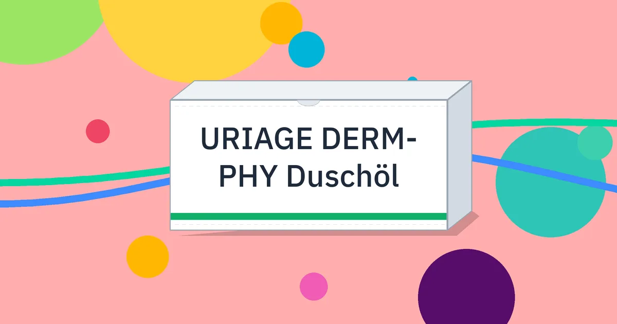 Symbolbild: Packung mit der Aufschrift URIAGE DERM-PHY Duschöl (PZN 20374323) – Verfügbarkeit und Bezug in Apotheken in Frankfurt am Main