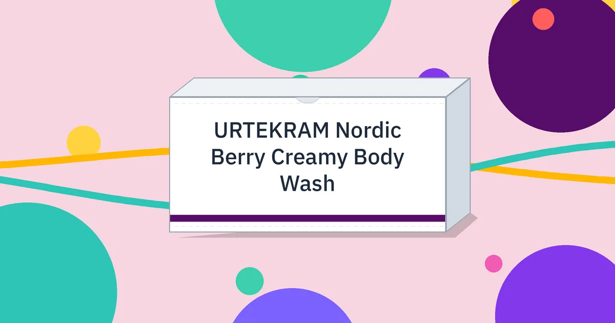 Symbolbild: Packung mit der Aufschrift URTEKRAM Nordic Berry Creamy Body Wash (PZN 20293671) – Verfügbarkeit und Bezug in Apotheken in Frankfurt am Main