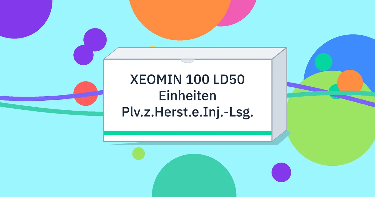Symbolbild: Packung mit der Aufschrift XEOMIN 100 LD50 Einheiten Plv.z.Herst.e.Inj.-Lsg. (PZN 17436888) – Verfügbarkeit und Bezug in Apotheken in Frankfurt am Main