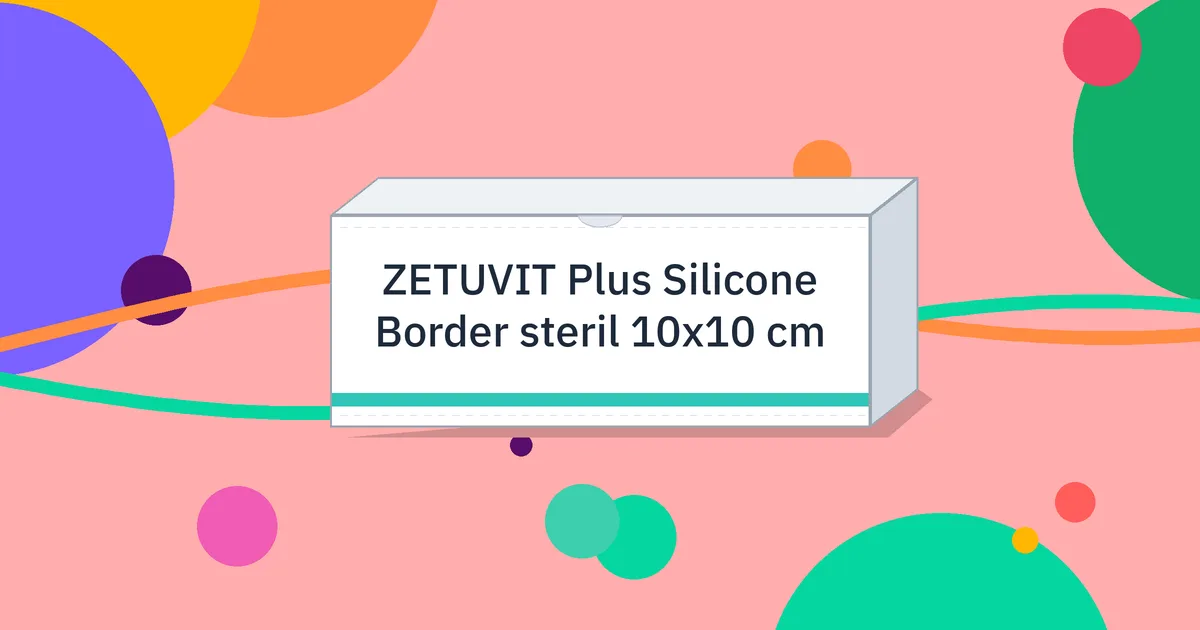Symbolbild: Packung mit der Aufschrift ZETUVIT Plus Silicone Border steril 10x10 cm (PZN 20412354) – Verfügbarkeit und Bezug in Apotheken in Frankfurt am Main