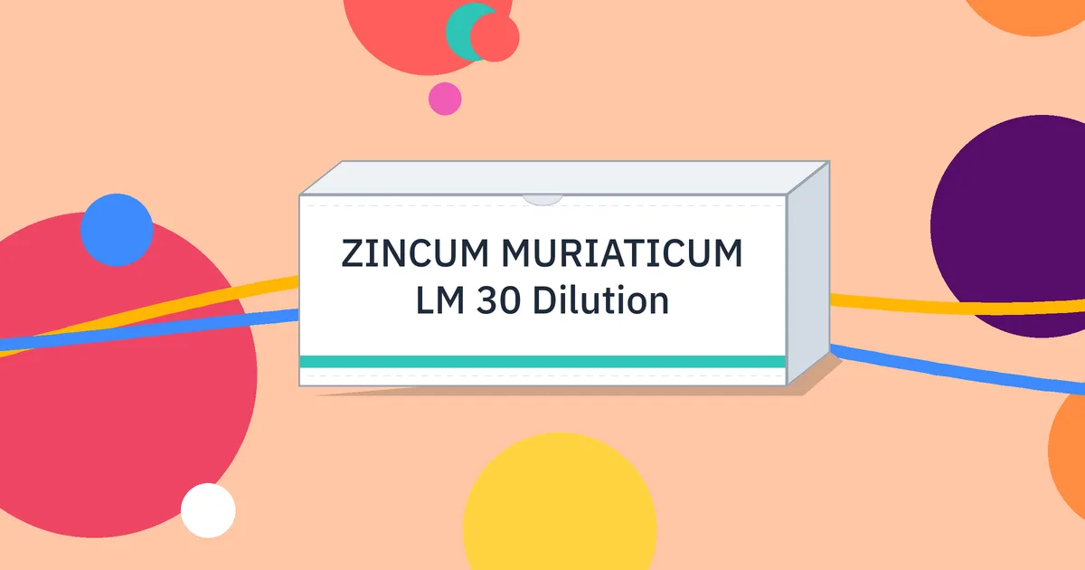 Symbolbild: Packung mit der Aufschrift ZINCUM MURIATICUM LM 30 Dilution (PZN 13296048) – Verfügbarkeit und Bezug in Apotheken in Frankfurt am Main
