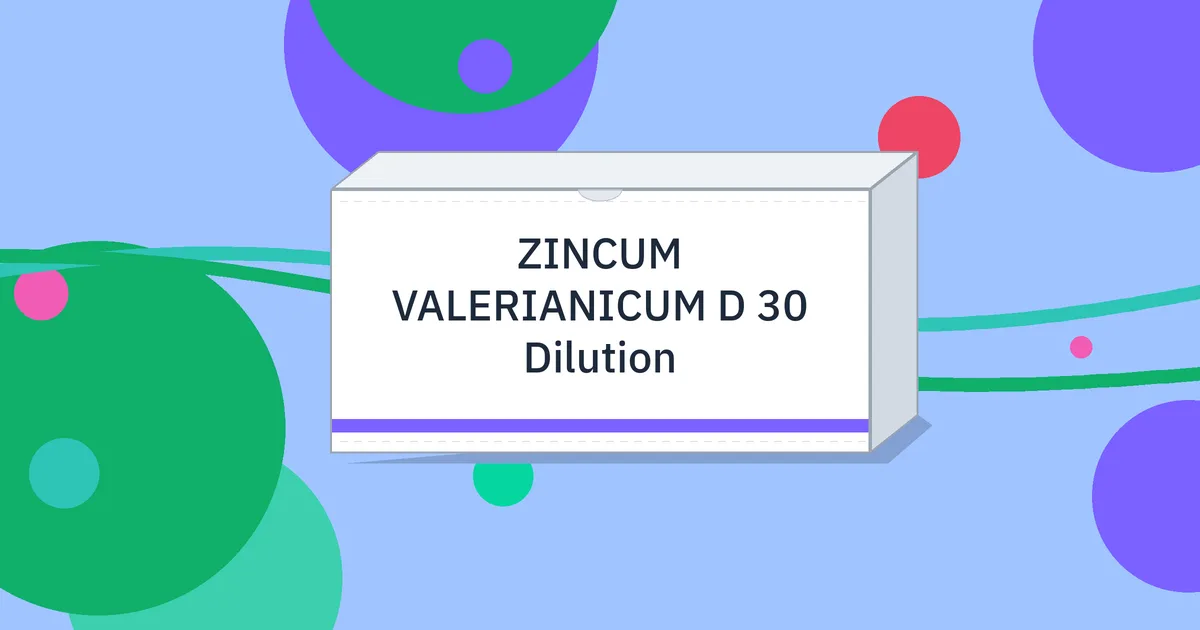 Symbolbild: Packung mit der Aufschrift ZINCUM VALERIANICUM D 30 Dilution (PZN 01789308) – Verfügbarkeit und Bezug in Apotheken in Frankfurt am Main
