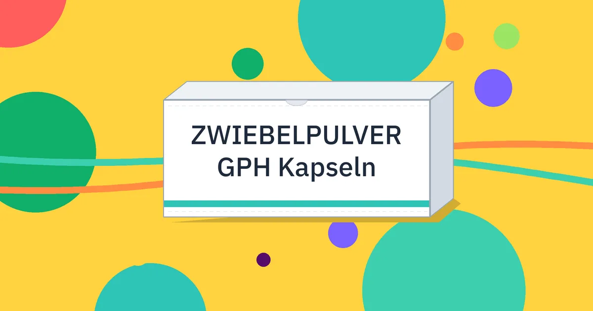 Symbolbild: Packung mit der Aufschrift ZWIEBELPULVER GPH Kapseln (PZN 00183472) – Verfügbarkeit und Bezug in Apotheken in Frankfurt am Main