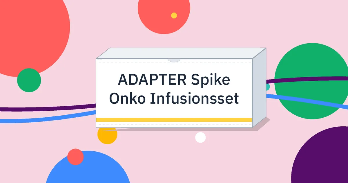 Symbolbild: Packung mit der Aufschrift ADAPTER Spike Onko Infusionsset (PZN 04165850) – Verfügbarkeit und Bezug in Apotheken in Frankfurt am Main