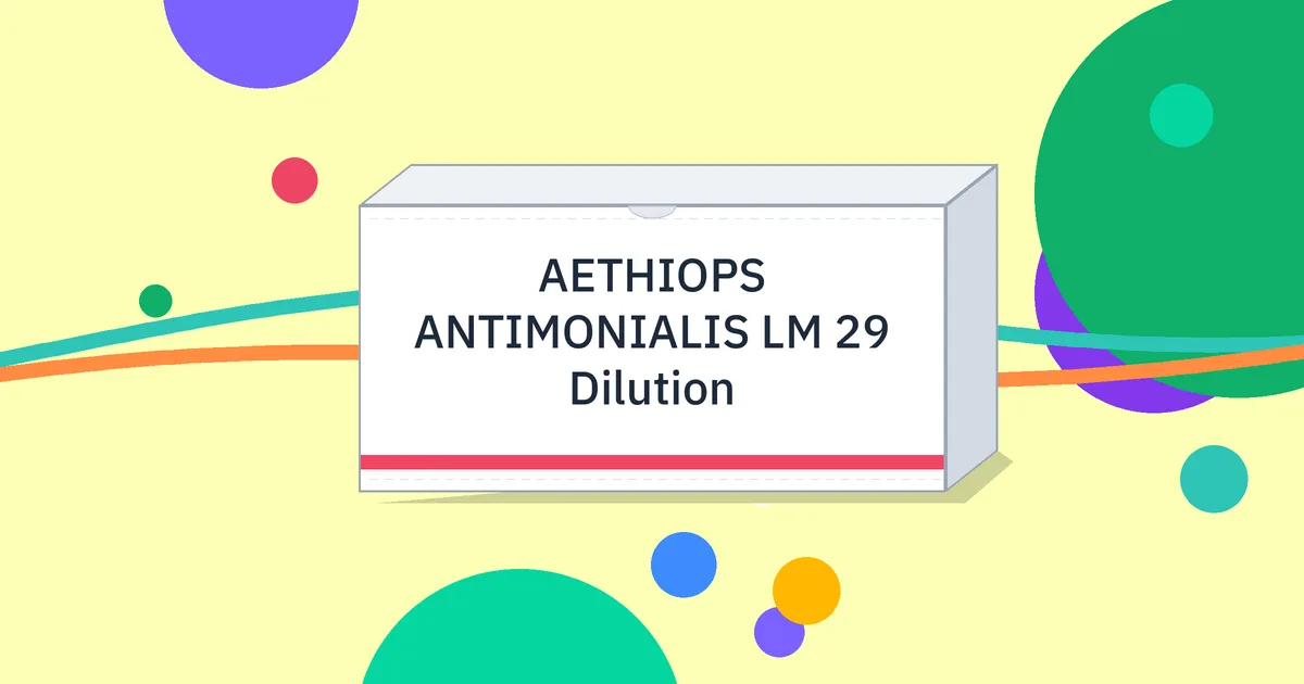 Symbolbild: Packung mit der Aufschrift AETHIOPS ANTIMONIALIS LM 29 Dilution (PZN 13301424) – Verfügbarkeit und Bezug in Apotheken in Frankfurt am Main