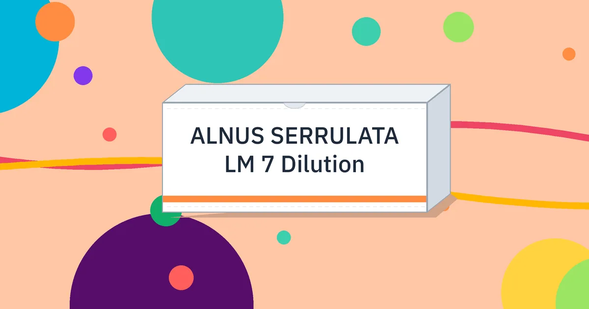 Symbolbild: Packung mit der Aufschrift ALNUS SERRULATA LM 7 Dilution (PZN 13312899) – Verfügbarkeit und Bezug in Apotheken in Frankfurt am Main