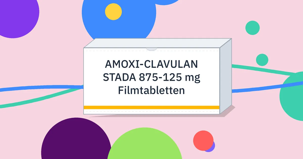 Symbolbild: Packung mit der Aufschrift AMOXI-CLAVULAN STADA 875-125 mg Filmtabletten (PZN 01892265) – Verfügbarkeit und Bezug in Apotheken in Frankfurt am Main