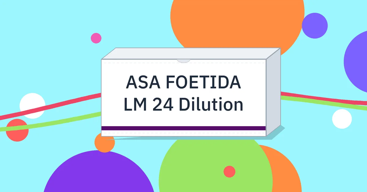 Symbolbild: Packung mit der Aufschrift ASA FOETIDA LM 24 Dilution (PZN 12781698) – Verfügbarkeit und Bezug in Apotheken in Frankfurt am Main