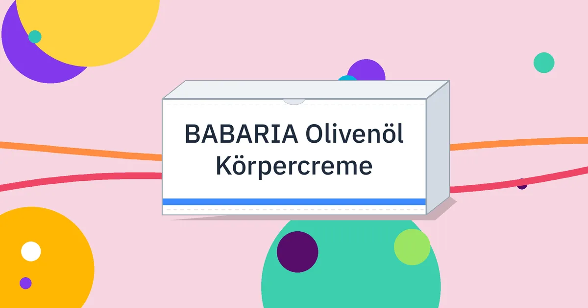 Symbolbild: Packung mit der Aufschrift BABARIA Olivenöl Körpercreme (PZN 11223507) – Verfügbarkeit und Bezug in Apotheken in Frankfurt am Main