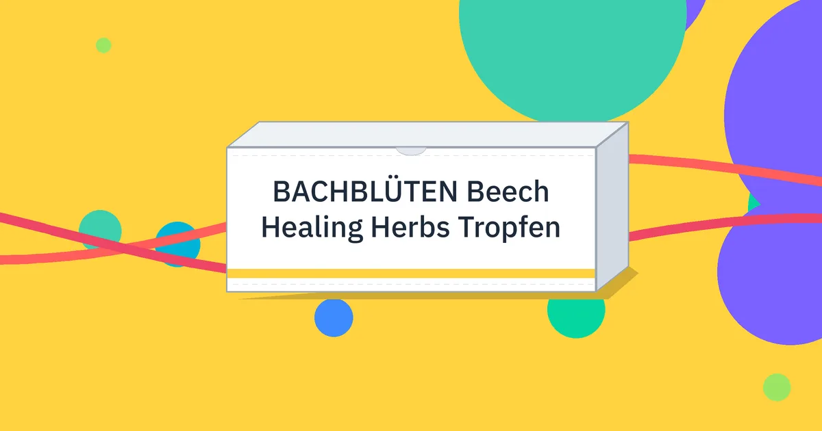Symbolbild: Packung mit der Aufschrift BACHBLÜTEN Beech Healing Herbs Tropfen (PZN 07363220) – Verfügbarkeit und Bezug in Apotheken in Frankfurt am Main