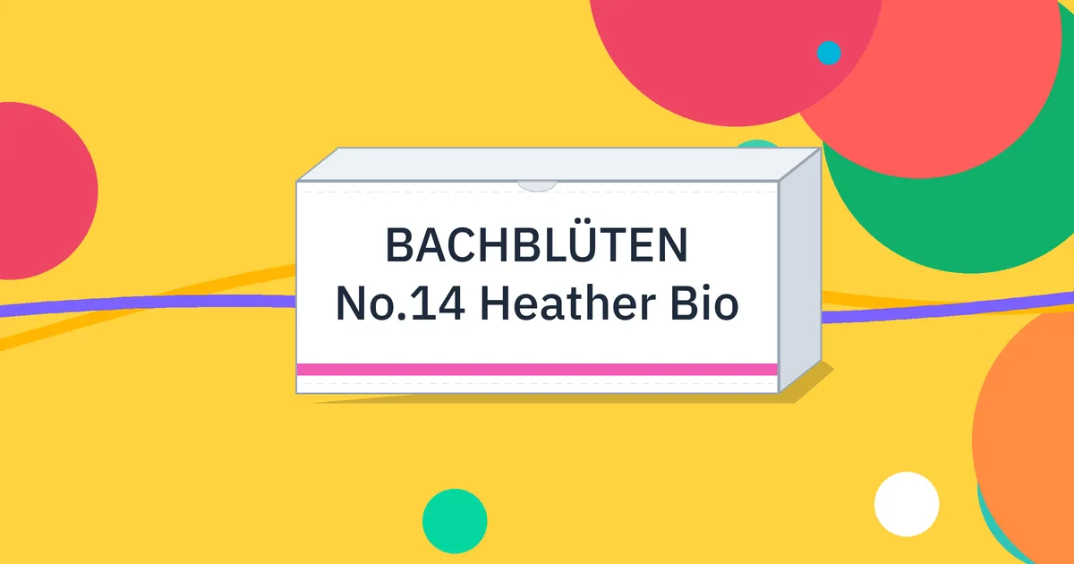 Symbolbild: Packung mit der Aufschrift BACHBLÜTEN No.14 Heather Bio (PZN 10310606) – Verfügbarkeit und Bezug in Apotheken in Frankfurt am Main