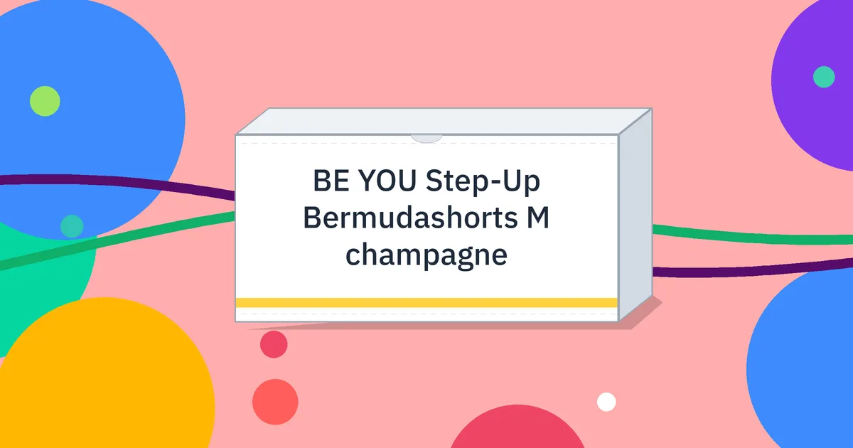 Symbolbild: Packung mit der Aufschrift BE YOU Step-Up Bermudashorts M champagne (PZN 20720541) – Verfügbarkeit und Bezug in Apotheken in Frankfurt am Main