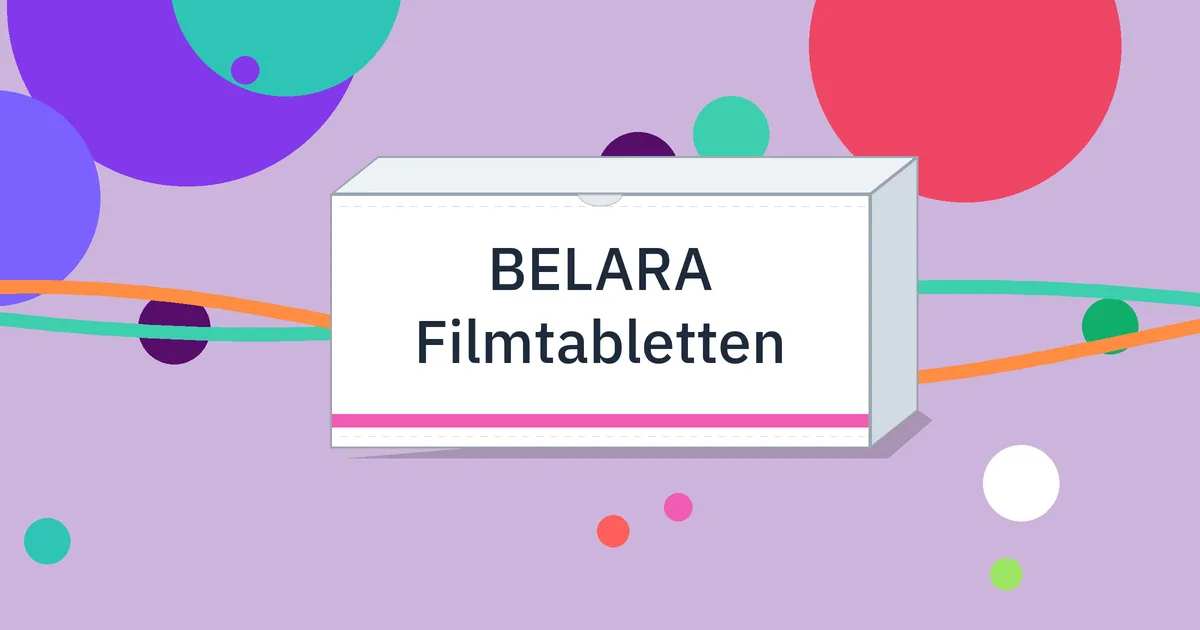 Symbolbild: Packung mit der Aufschrift BELARA Filmtabletten (PZN 07024601) – Verfügbarkeit und Bezug in Apotheken in Frankfurt am Main