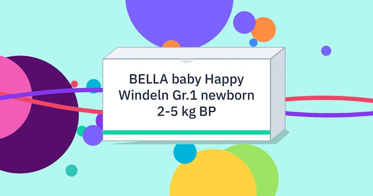 Symbolbild: Packung mit der Aufschrift BELLA baby Happy Windeln Gr.1 newborn 2-5 kg BP (PZN 15209800) – Verfügbarkeit und Bezug in Apotheken in Frankfurt am Main