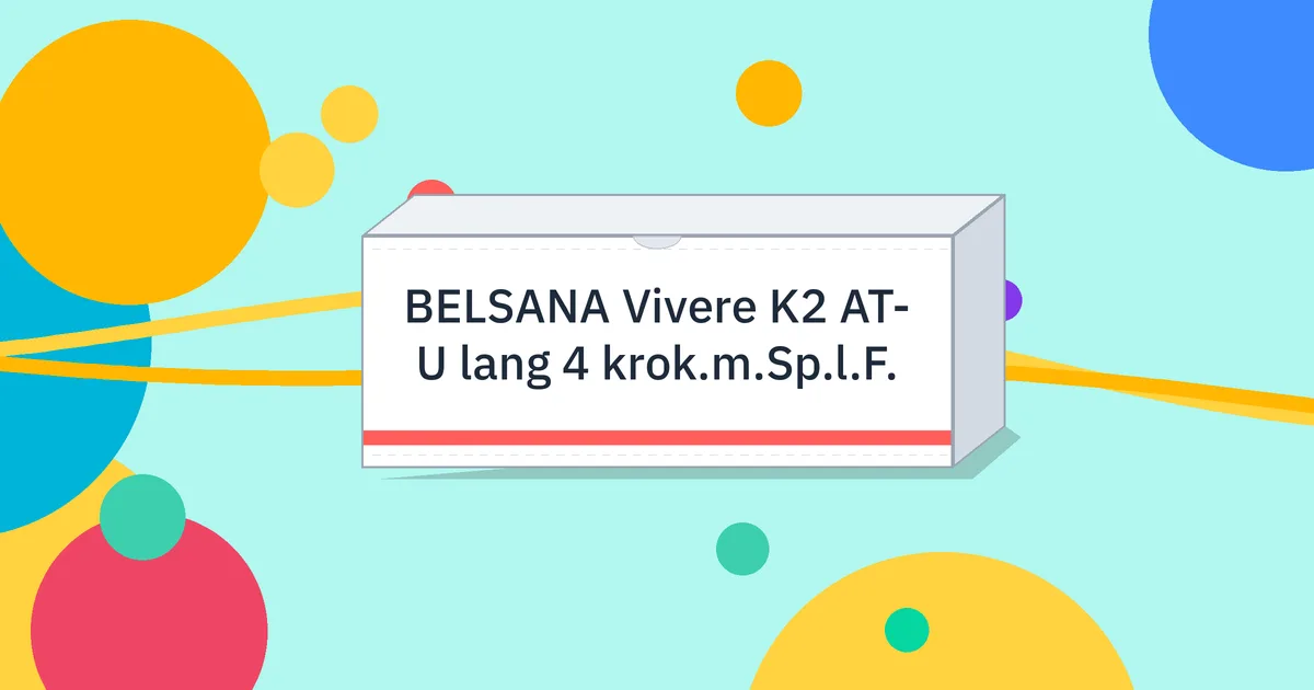 Symbolbild: Packung mit der Aufschrift BELSANA Vivere K2 AT-U lang 4 krok.m.Sp.l.F. (PZN 08538756) – Verfügbarkeit und Bezug in Apotheken in Frankfurt am Main