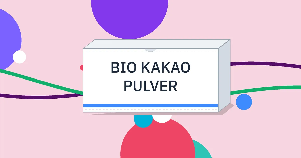 Symbolbild: Packung mit der Aufschrift BIO KAKAO PULVER (PZN 10009255) – Verfügbarkeit und Bezug in Apotheken in Frankfurt am Main