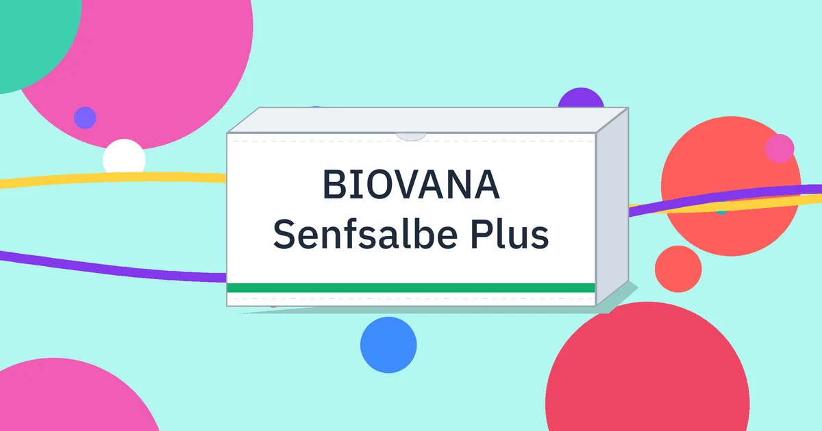 Symbolbild: Packung mit der Aufschrift BIOVANA Senfsalbe Plus (PZN 19469260) – Verfügbarkeit und Bezug in Apotheken in Frankfurt am Main