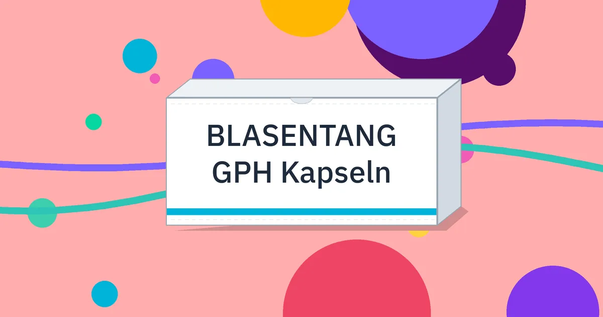 Symbolbild: Packung mit der Aufschrift BLASENTANG GPH Kapseln (PZN 07351116) – Verfügbarkeit und Bezug in Apotheken in Frankfurt am Main
