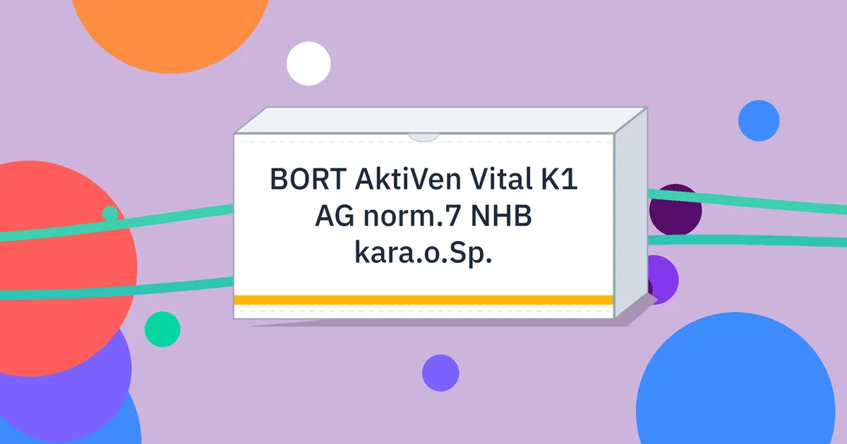 Symbolbild: Packung mit der Aufschrift BORT AktiVen Vital K1 AG norm.7 NHB kara.o.Sp. (PZN 13734873) – Verfügbarkeit und Bezug in Apotheken in Frankfurt am Main