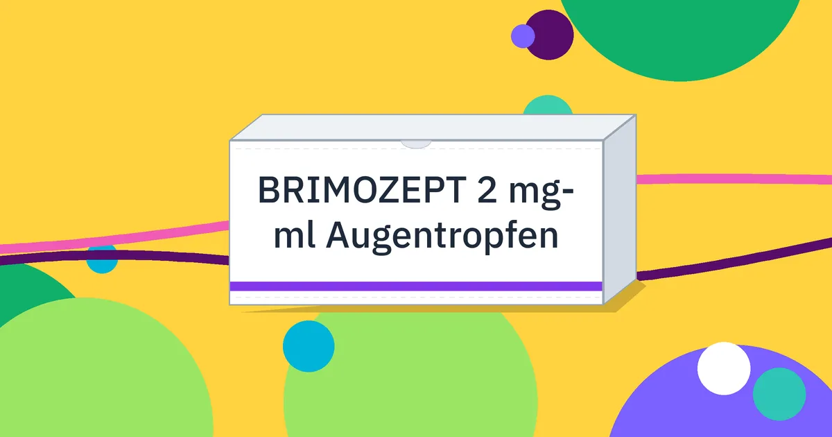 Symbolbild: Packung mit der Aufschrift BRIMOZEPT 2 mg-ml Augentropfen (PZN 00164339) – Verfügbarkeit und Bezug in Apotheken in Frankfurt am Main