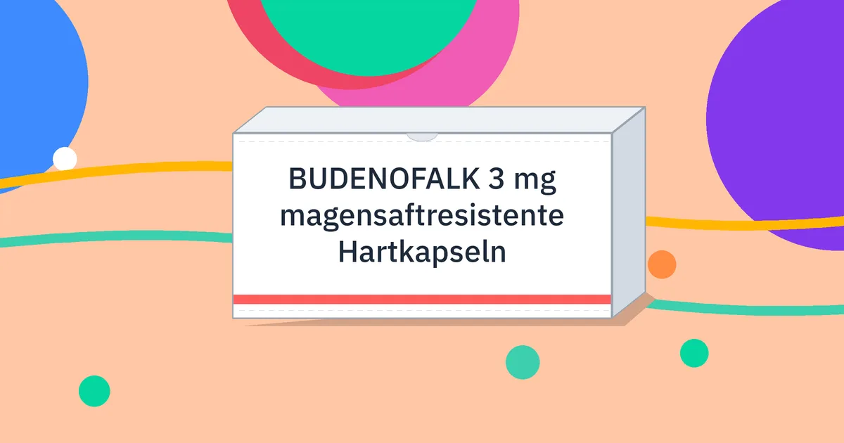 Symbolbild: Packung mit der Aufschrift BUDENOFALK 3 mg magensaftresistente Hartkapseln (PZN 03555721) – Verfügbarkeit und Bezug in Apotheken in Frankfurt am Main