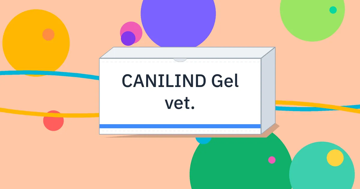 Symbolbild: Packung mit der Aufschrift CANILIND Gel vet. (PZN 01170425) – Verfügbarkeit und Bezug in Apotheken in Frankfurt am Main