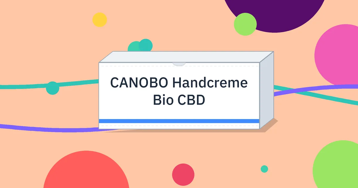 Symbolbild: Packung mit der Aufschrift CANOBO Handcreme Bio CBD (PZN 17249301) – Verfügbarkeit und Bezug in Apotheken in Frankfurt am Main