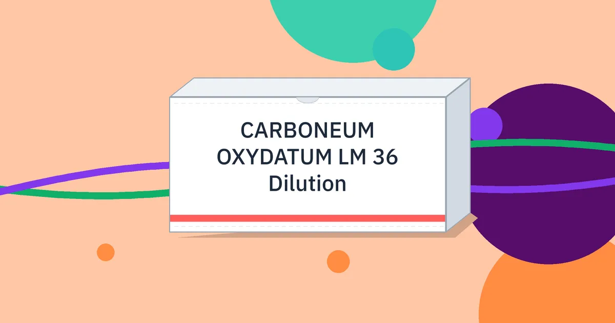 Symbolbild: Packung mit der Aufschrift CARBONEUM OXYDATUM LM 36 Dilution (PZN 13428892) – Verfügbarkeit und Bezug in Apotheken in Frankfurt am Main