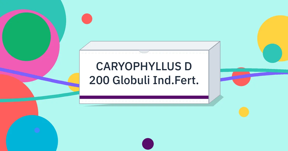 Symbolbild: Packung mit der Aufschrift CARYOPHYLLUS D 200 Globuli Ind.Fert. (PZN 17702002) – Verfügbarkeit und Bezug in Apotheken in Frankfurt am Main