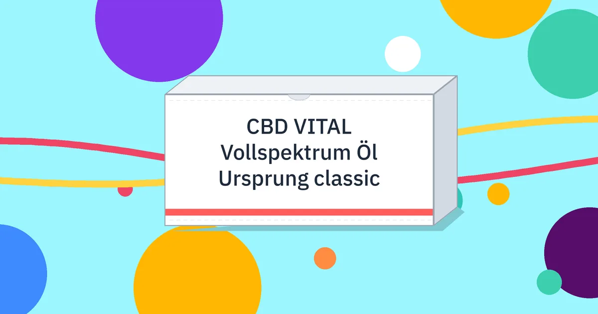 Symbolbild: Packung mit der Aufschrift CBD VITAL Vollspektrum Öl Ursprung classic (PZN 16631926) – Verfügbarkeit und Bezug in Apotheken in Frankfurt am Main
