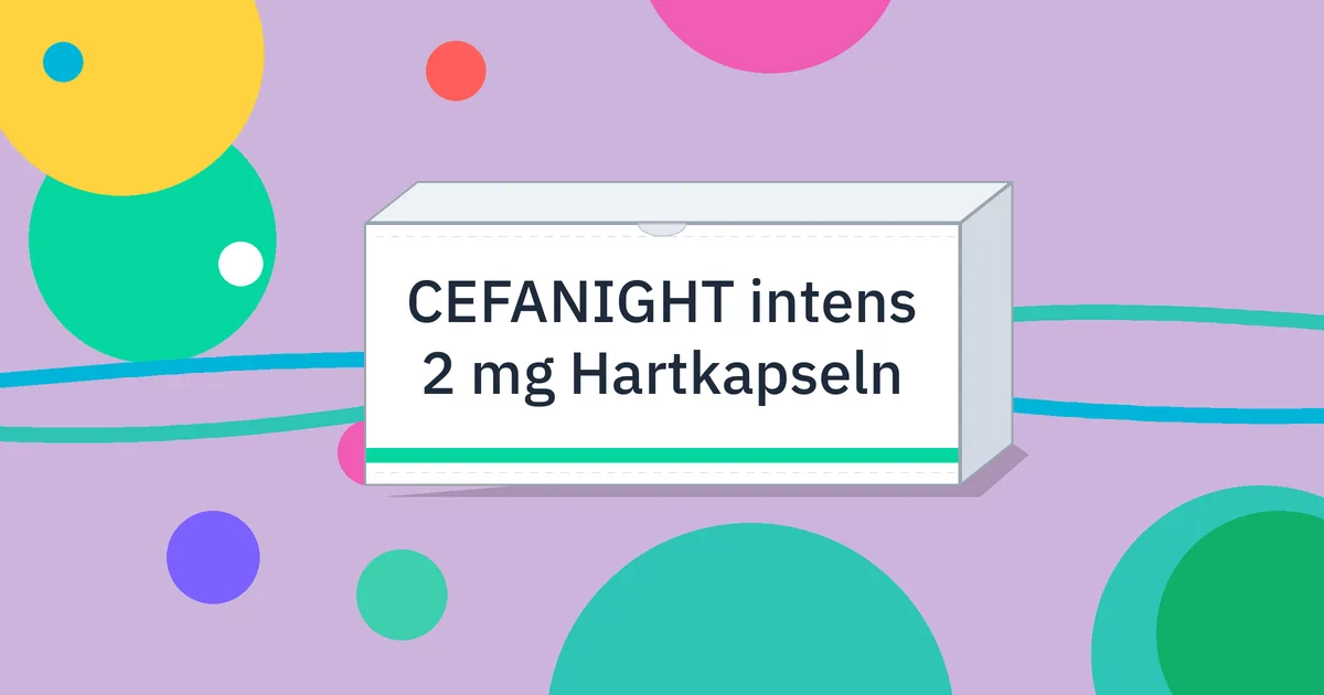 Symbolbild: Packung mit der Aufschrift CEFANIGHT intens 2 mg Hartkapseln (PZN 17422426) – Verfügbarkeit und Bezug in Apotheken in Frankfurt am Main