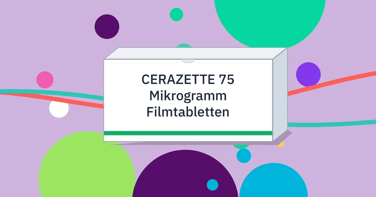 Symbolbild: Packung mit der Aufschrift CERAZETTE 75 Mikrogramm Filmtabletten (PZN 15193430) – Verfügbarkeit und Bezug in Apotheken in Frankfurt am Main