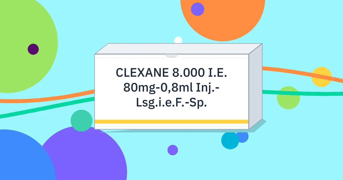 Symbolbild: Packung mit der Aufschrift CLEXANE 8.000 I.E. 80mg-0,8ml Inj.-Lsg.i.e.F.-Sp. (PZN 14055476) – Verfügbarkeit und Bezug in Apotheken in Frankfurt am Main