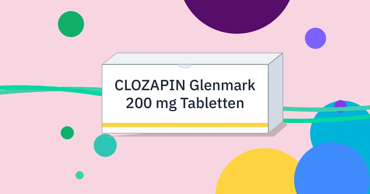 Symbolbild: Packung mit der Aufschrift CLOZAPIN Glenmark 200 mg Tabletten (PZN 11532510) – Verfügbarkeit und Bezug in Apotheken in Frankfurt am Main