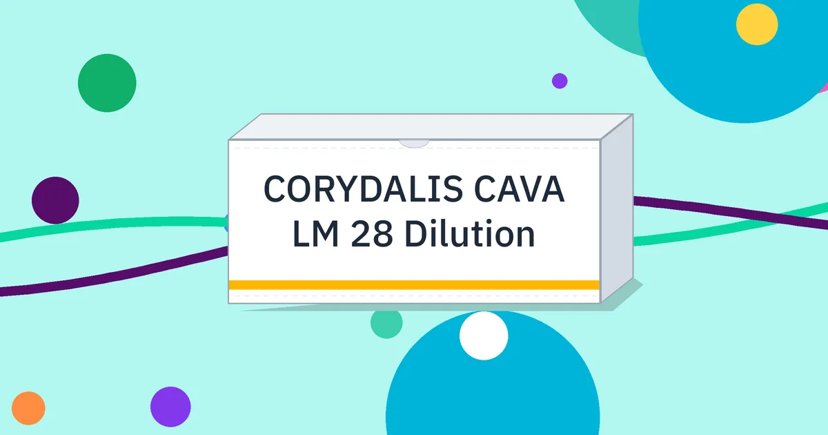 Symbolbild: Packung mit der Aufschrift CORYDALIS CAVA LM 28 Dilution (PZN 13453720) – Verfügbarkeit und Bezug in Apotheken in Frankfurt am Main
