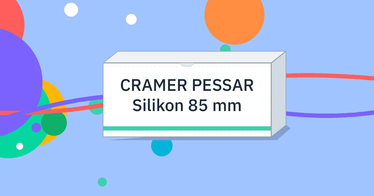 Symbolbild: Packung mit der Aufschrift CRAMER PESSAR Silikon 85 mm (PZN 04022518) – Verfügbarkeit und Bezug in Apotheken in Frankfurt am Main