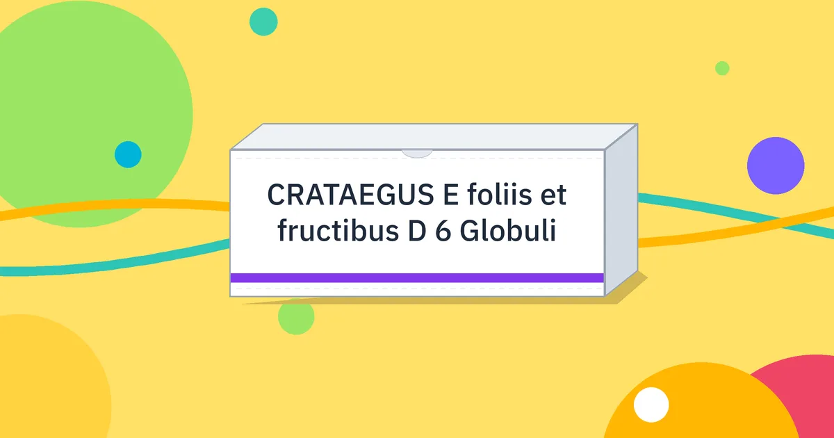 Symbolbild: Packung mit der Aufschrift CRATAEGUS E foliis et fructibus D 6 Globuli (PZN 08785466) – Verfügbarkeit und Bezug in Apotheken in Frankfurt am Main
