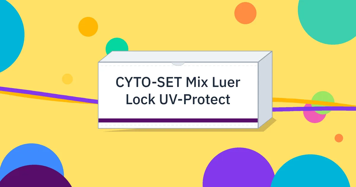 Symbolbild: Packung mit der Aufschrift CYTO-SET Mix Luer Lock UV-Protect (PZN 12731192) – Verfügbarkeit und Bezug in Apotheken in Frankfurt am Main